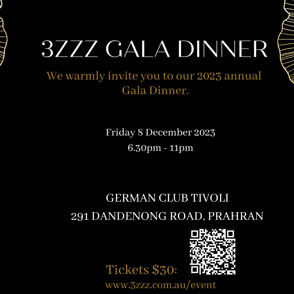 3ZZZ Gala Dinner - 3ZZZ
